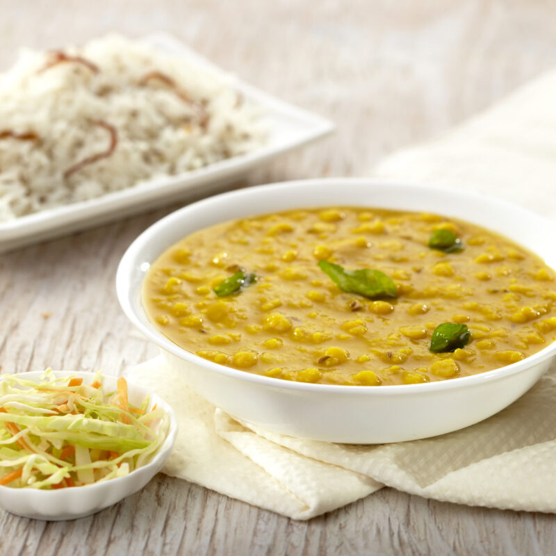 Purée de pois cassé au thym et piment d’Espelette