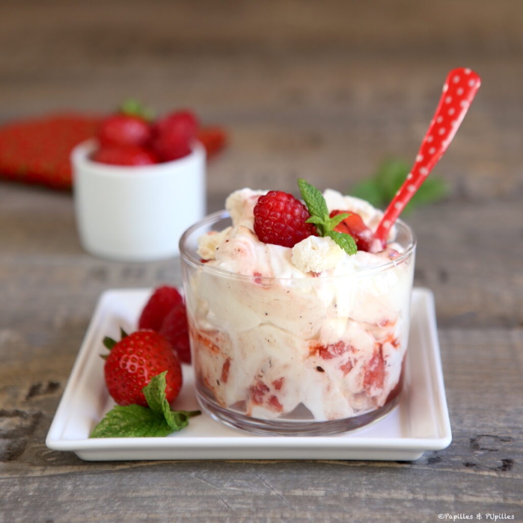 Eton mess aux fraises et aux framboises : ultra gourmand