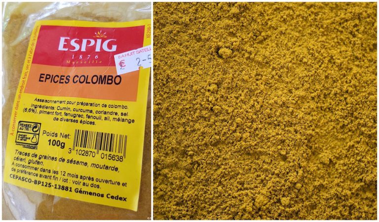Poudre à Colombo : un mélange d’épices antillais