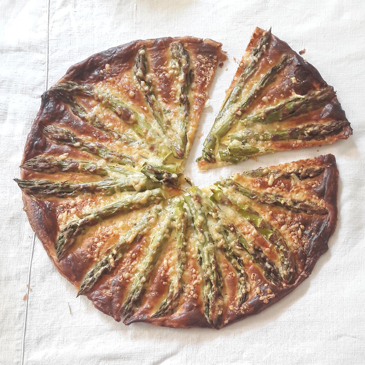 Tarte aux asperges