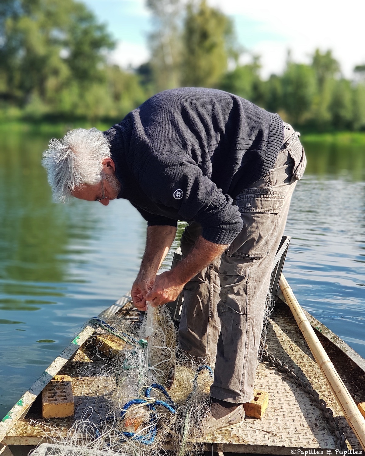Thierry Bouvet, pêcheur professionnel sur la Loire