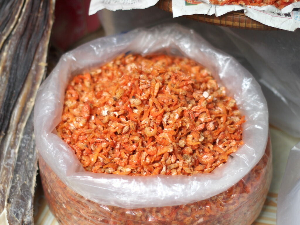 Crevettes séchées : l'un des secrets de la cuisine d'Aise