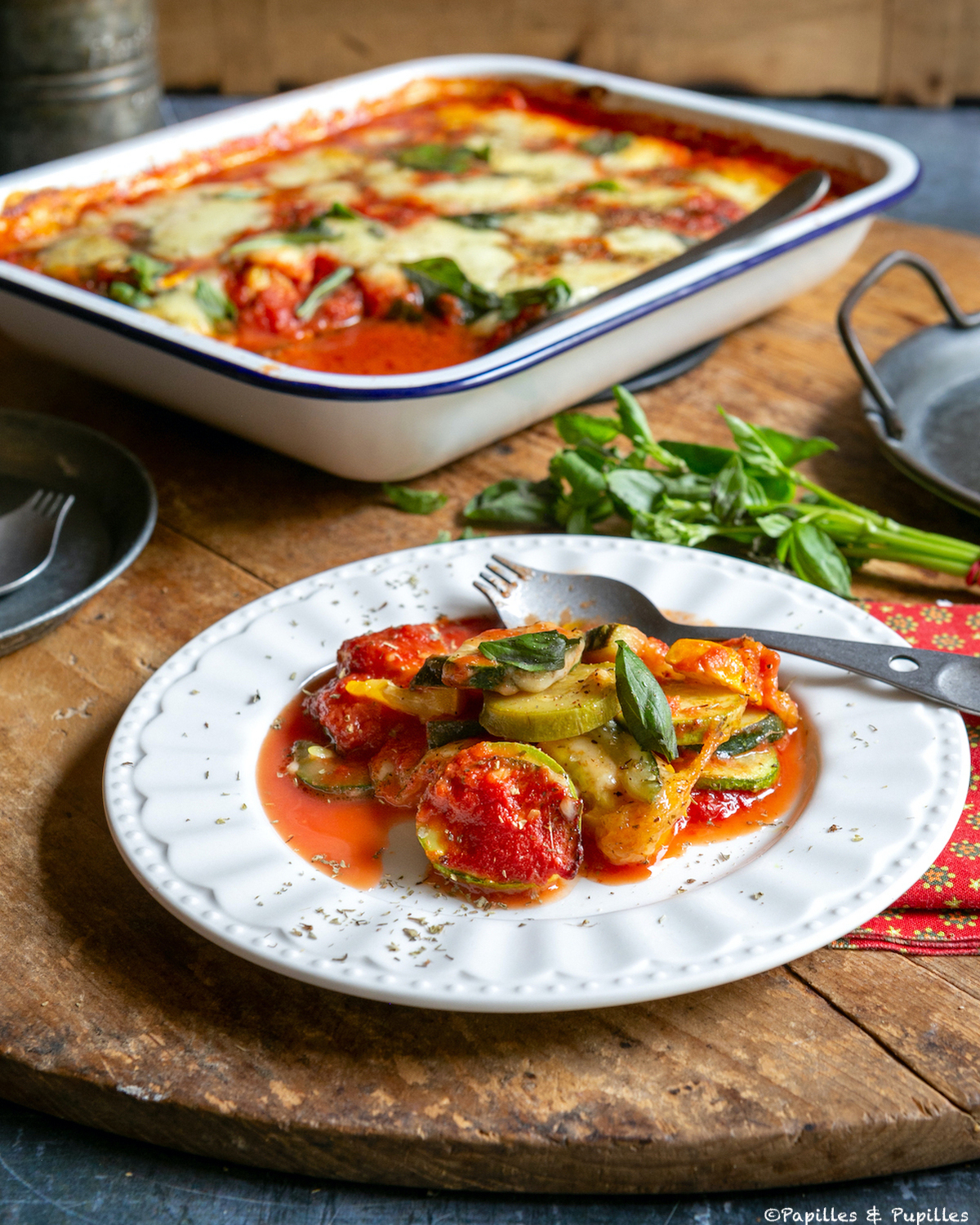 Gratin courgettes tomate mozza : fondant et ensoleillé