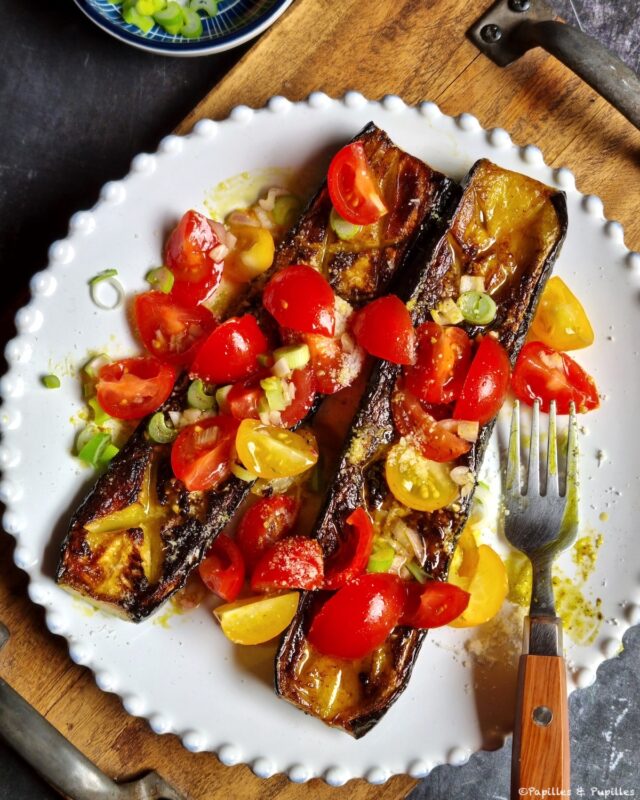 Courgettes grillées tomates parmesan : l'été dans l’assiette