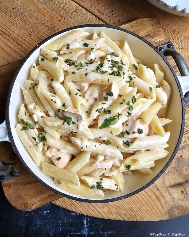 Pâtes au saumon : recette facile et crémeuse