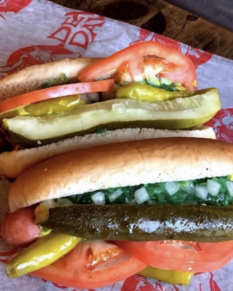 Hot Dog de Chicago (Chicago style Hot Dog)