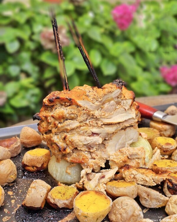 Chawarma de poulet maison au four – Recette libanaise