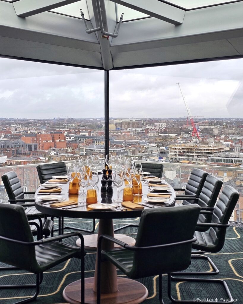 Dion Dublin : restaurant avec vue au cœur de la ville